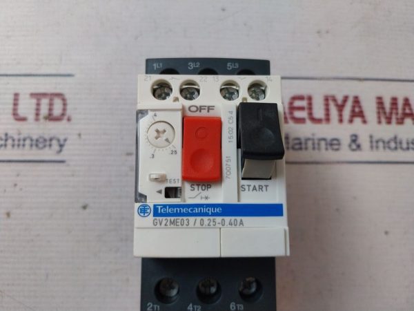 Telemecanique Schneider Square D Gv2me03/0.25-0.40a Motor Protection ...