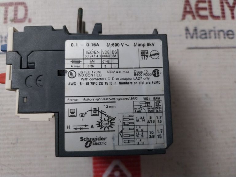Telemecanique Schneider Square D Lrd01 Thermal Overload Relay - Aeliya ...
