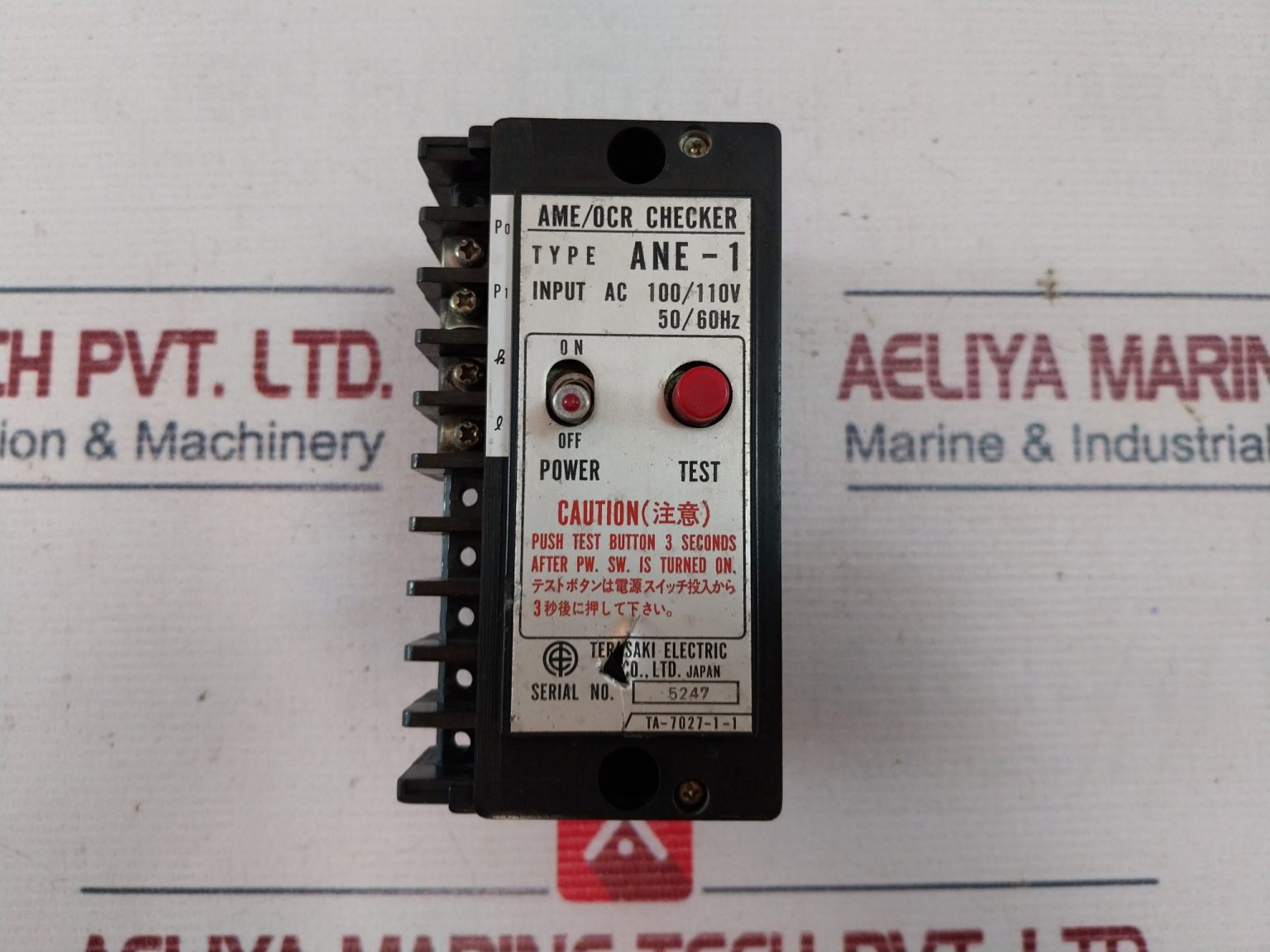 Terasaki Electric Ane-1 Ame/ocr Checker 50/60 Hz - Aeliya Marine