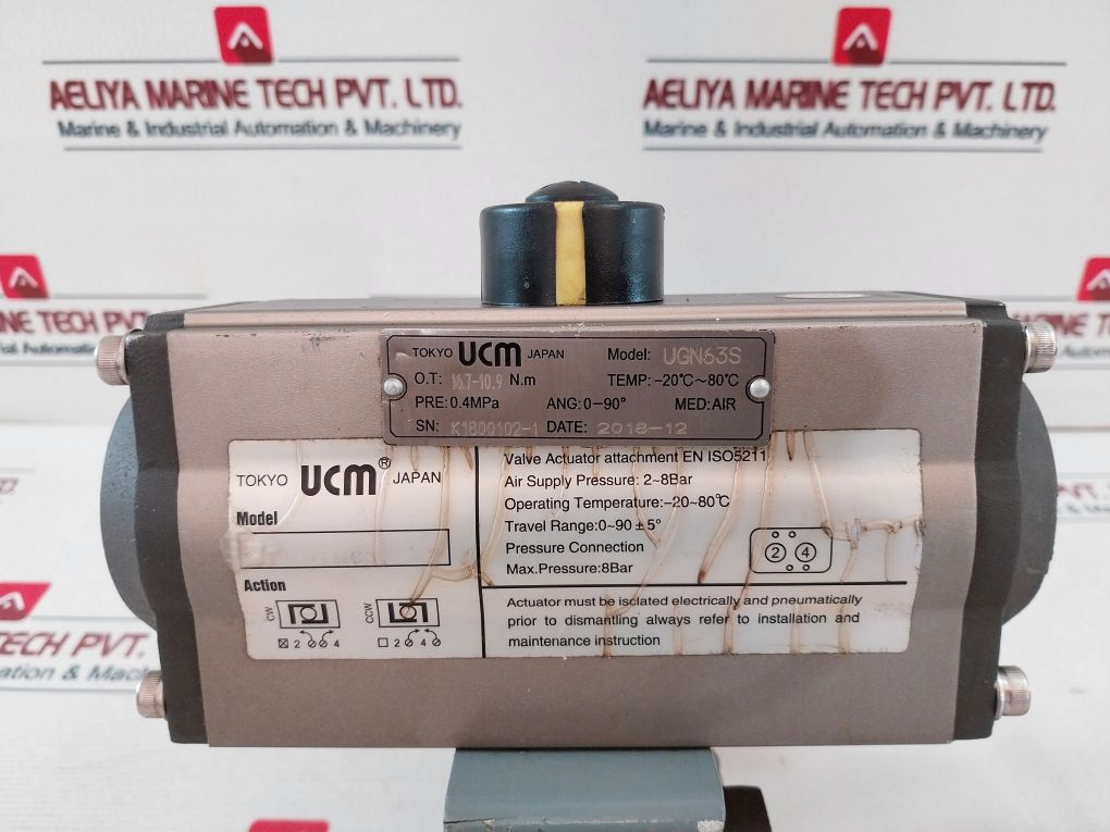 Ucm Ugn63s Valve Actuator Attachment En Iso5211 0-90° - Aeliya Marine
