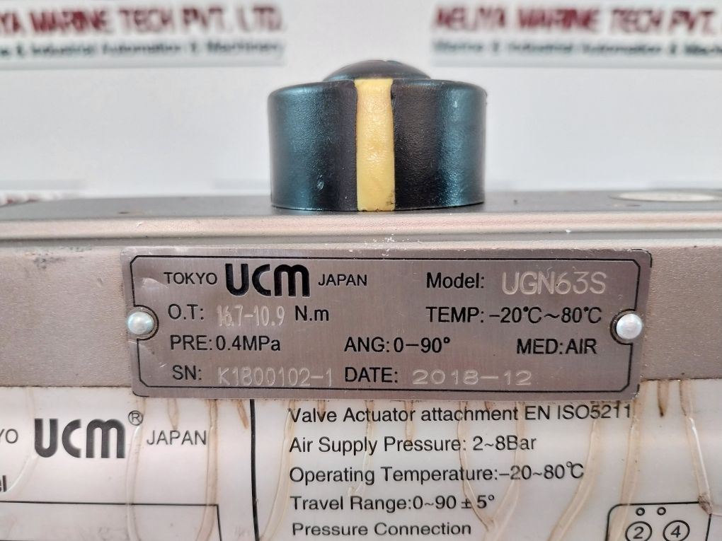 Ucm Ugn63s Valve Actuator Attachment En Iso5211 0-90° - Aeliya Marine