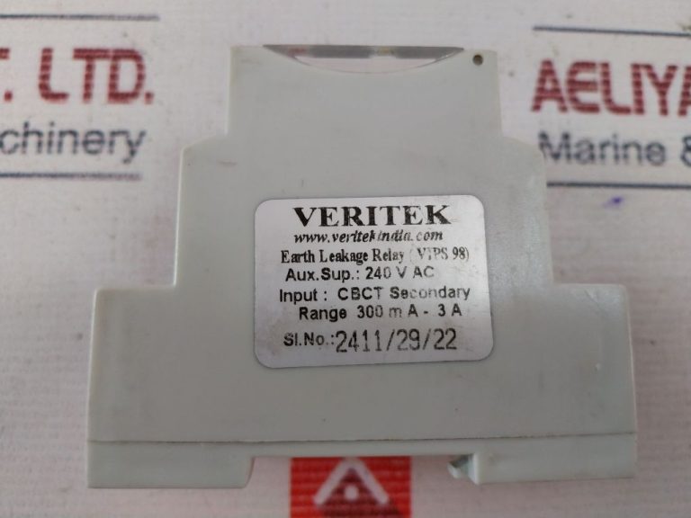 Veritek Vips 98 Earth Leakage Relay 240vac 5a - Aeliya Marine