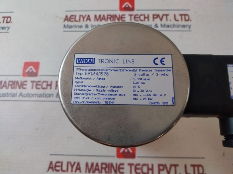 Wika 891.34.1998 Differential Pressure Transmitter 4...20 Ma - Aeliya Marine
