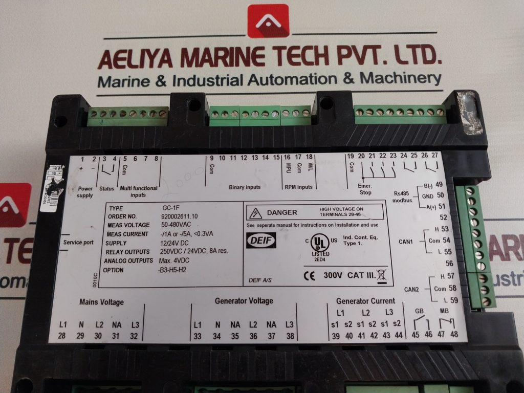 Deif Gc-1f Genset Controller - Aeliya Marine