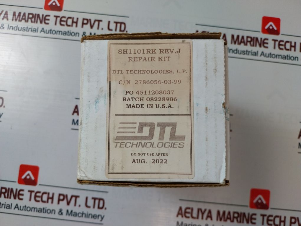 Dtl Technologies Sh1101rk Shuttle Valve Repair Kit Rev J - Aeliya Marine