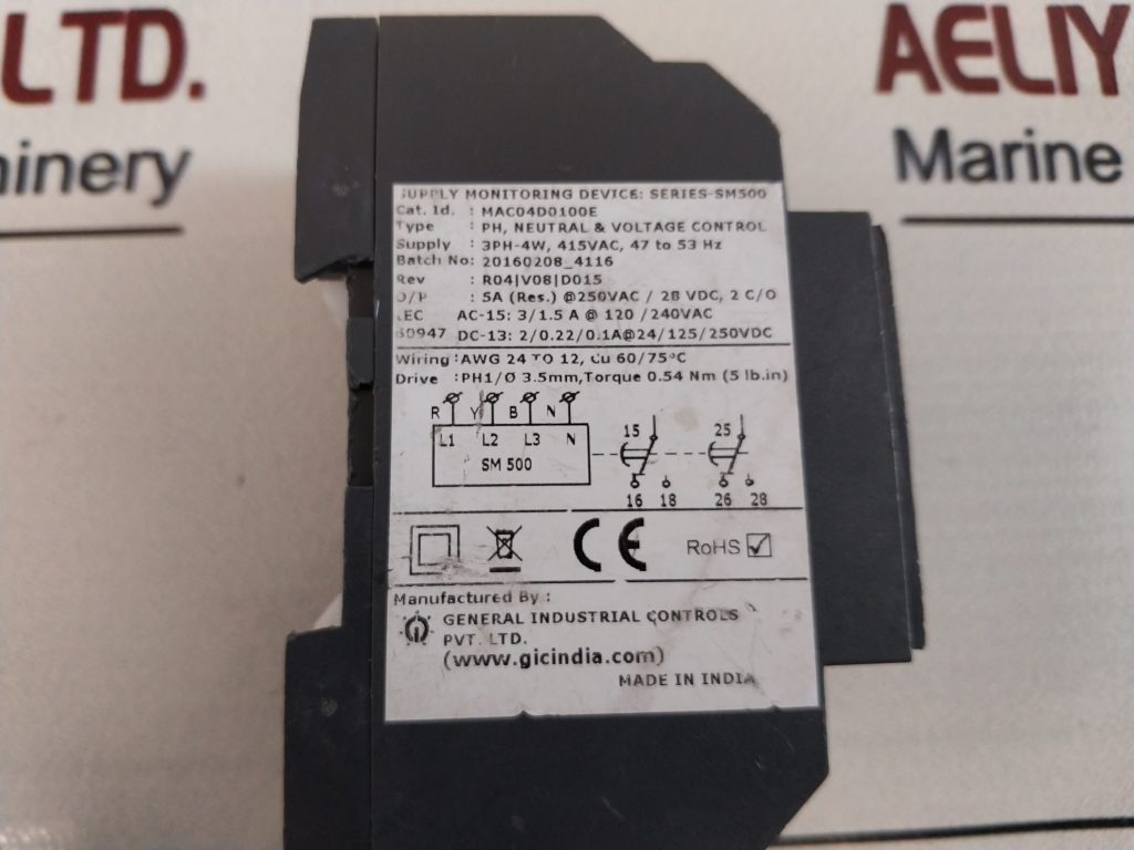 Gic 415un Voltage Monitoring Relay - Aeliya Marine