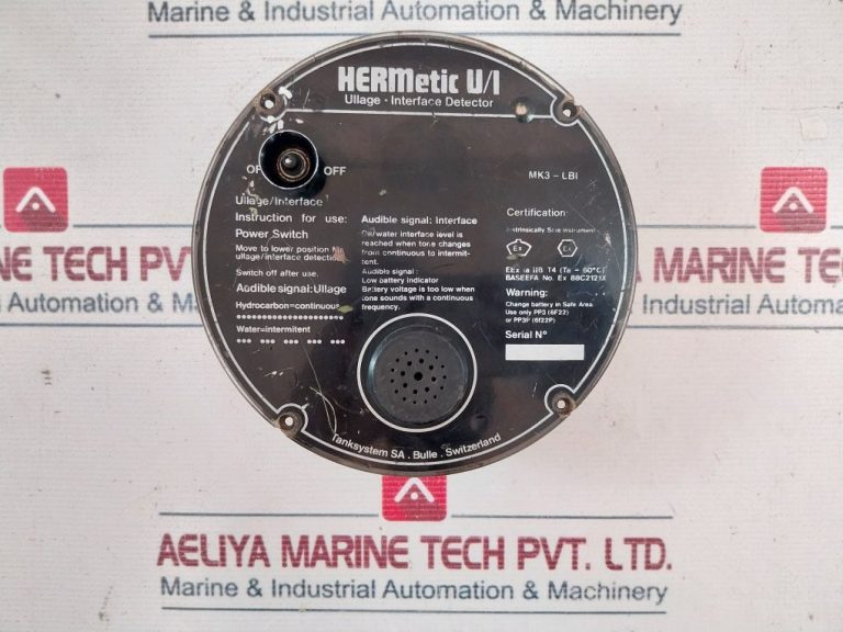 Hermetic Mk3-lbi Ullage- Interface Detector - Aeliya Marine