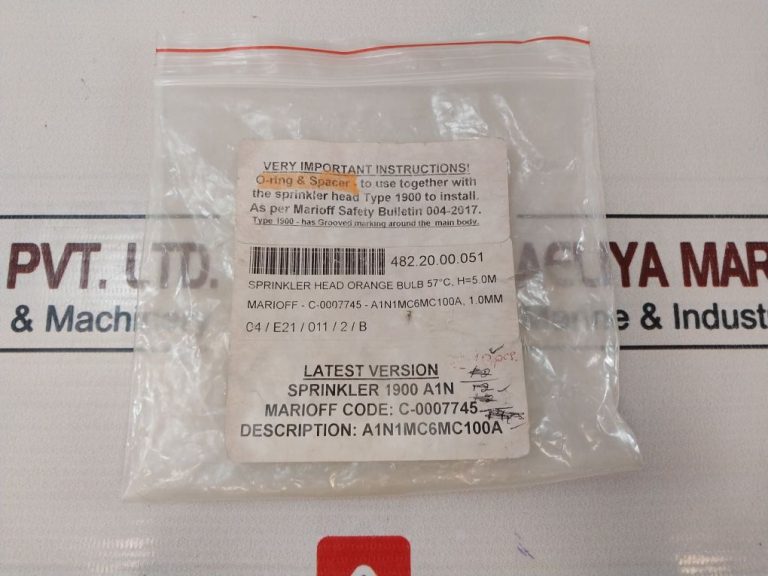 Marioff C-0007745 Sprinkler Head Water Mist Fire Protection - Aeliya Marine