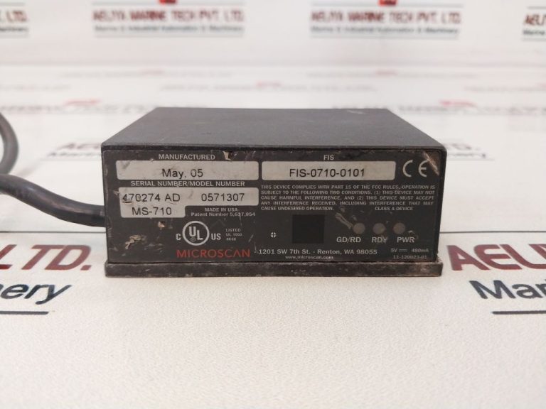 Microscan Ms-710 Laser Barcode Scanner - Aeliya Marine