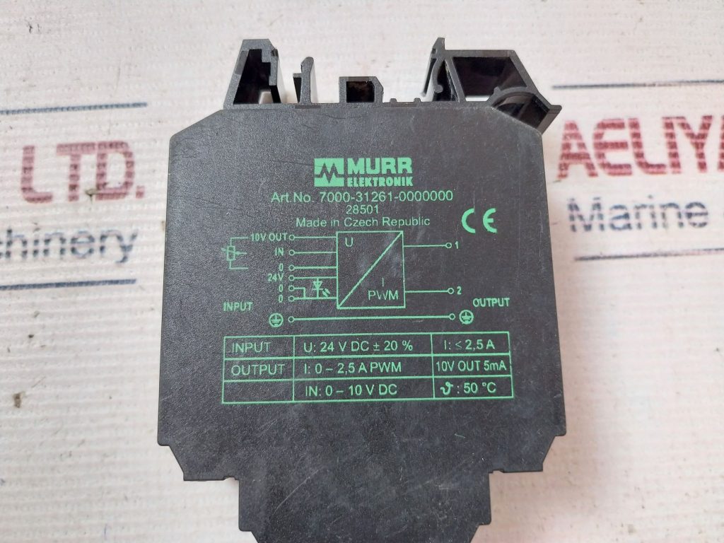 Murr Elektronik 7000-31261-0000000 Proportional Amplifier 24v Dc ...