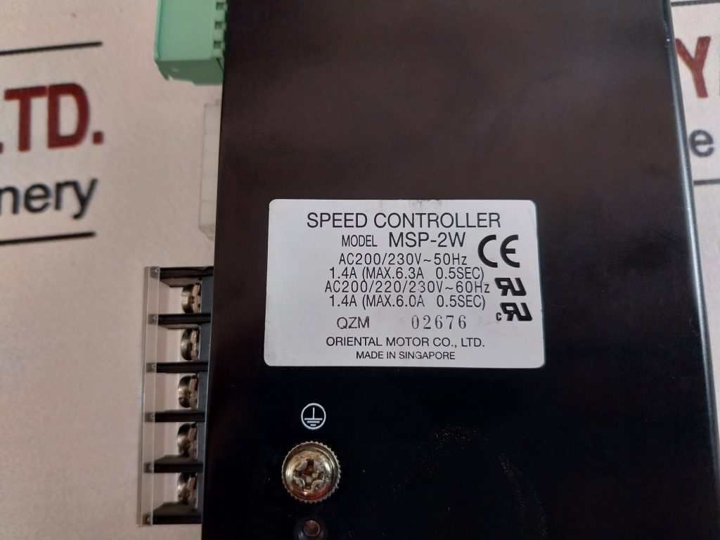 Oriental Motor Msp-2w Speed Controller 24v - Aeliya Marine