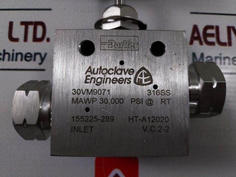 Parker 30vm9071 Needle Hp Autoclave Valve - Aeliya Marine