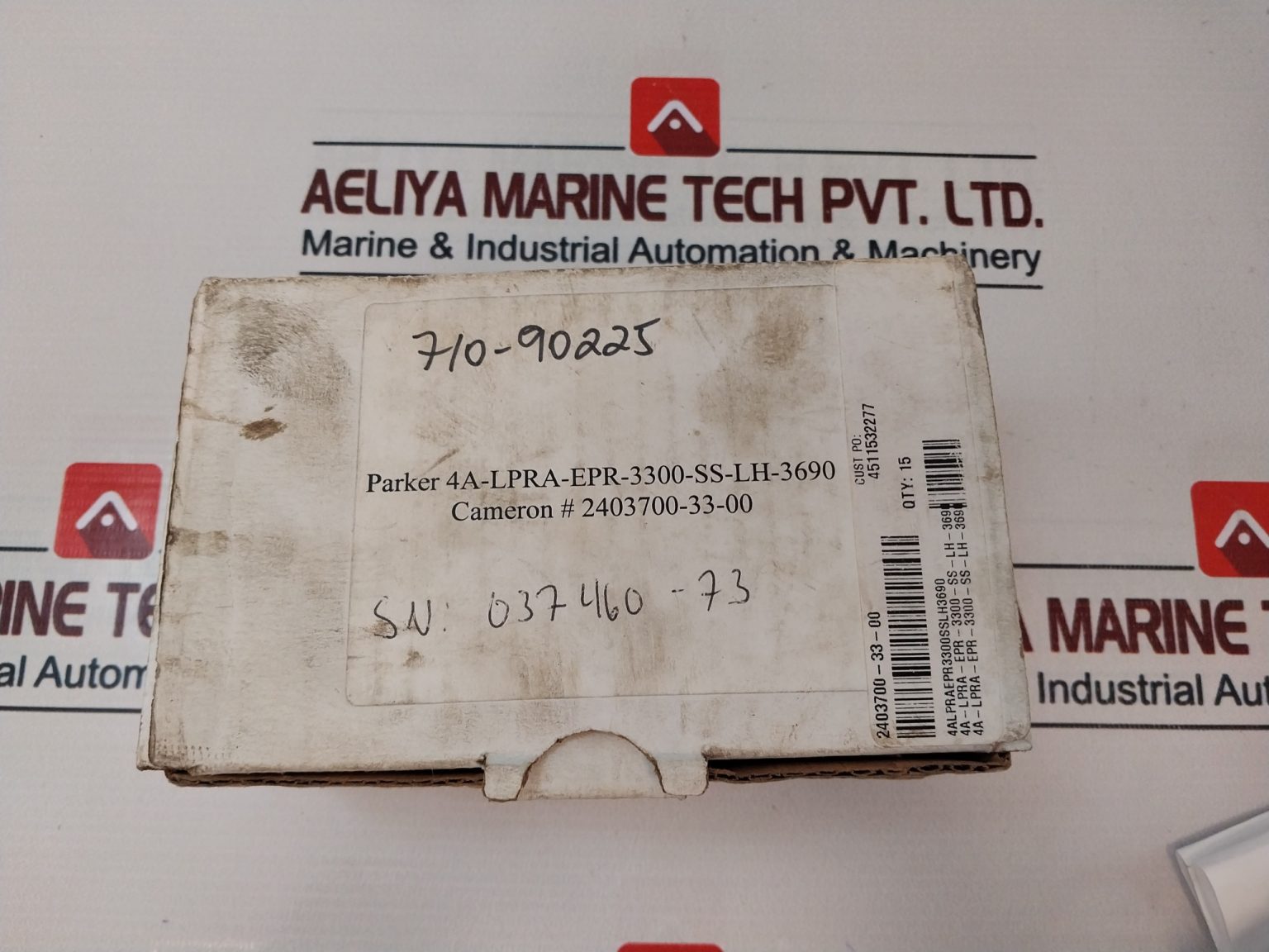 Parker Cameron 4a-Lpra-Epr-Ss-Lh-3690 Relief Valve - Aeliya Marine