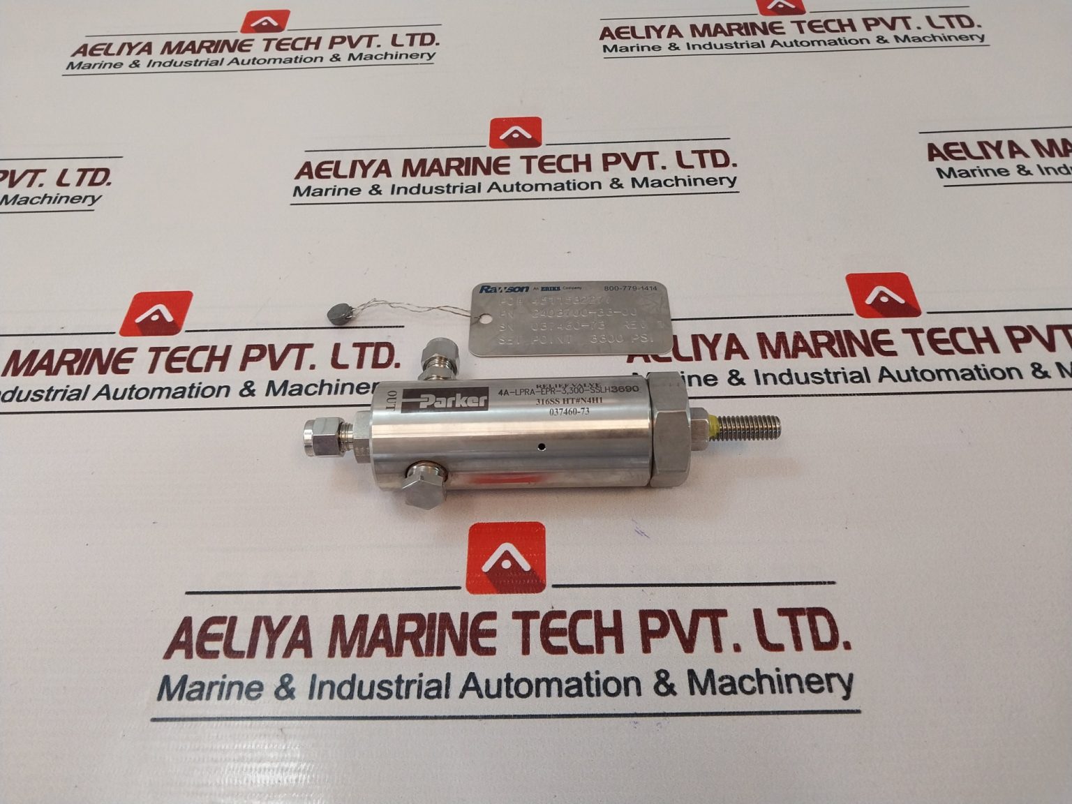 Parker Cameron 4a-Lpra-Epr-Ss-Lh-3690 Relief Valve - Aeliya Marine