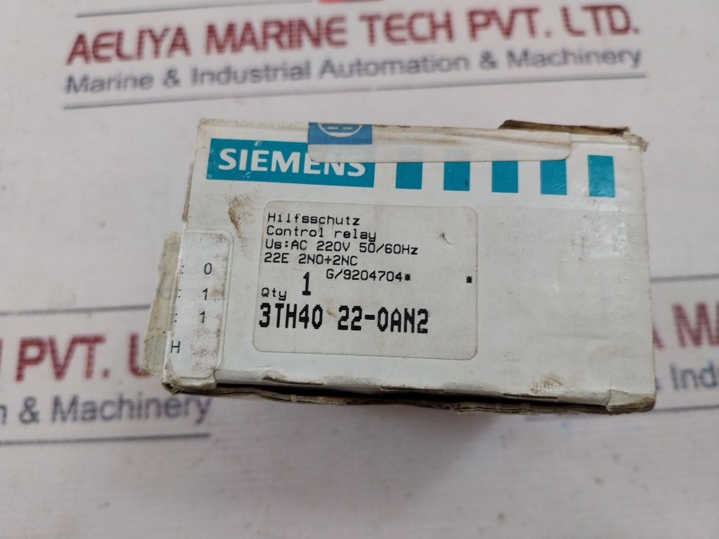 Siemens 3th4022-0an2 Control Relay 220v 50/60hz - Aeliya Marine