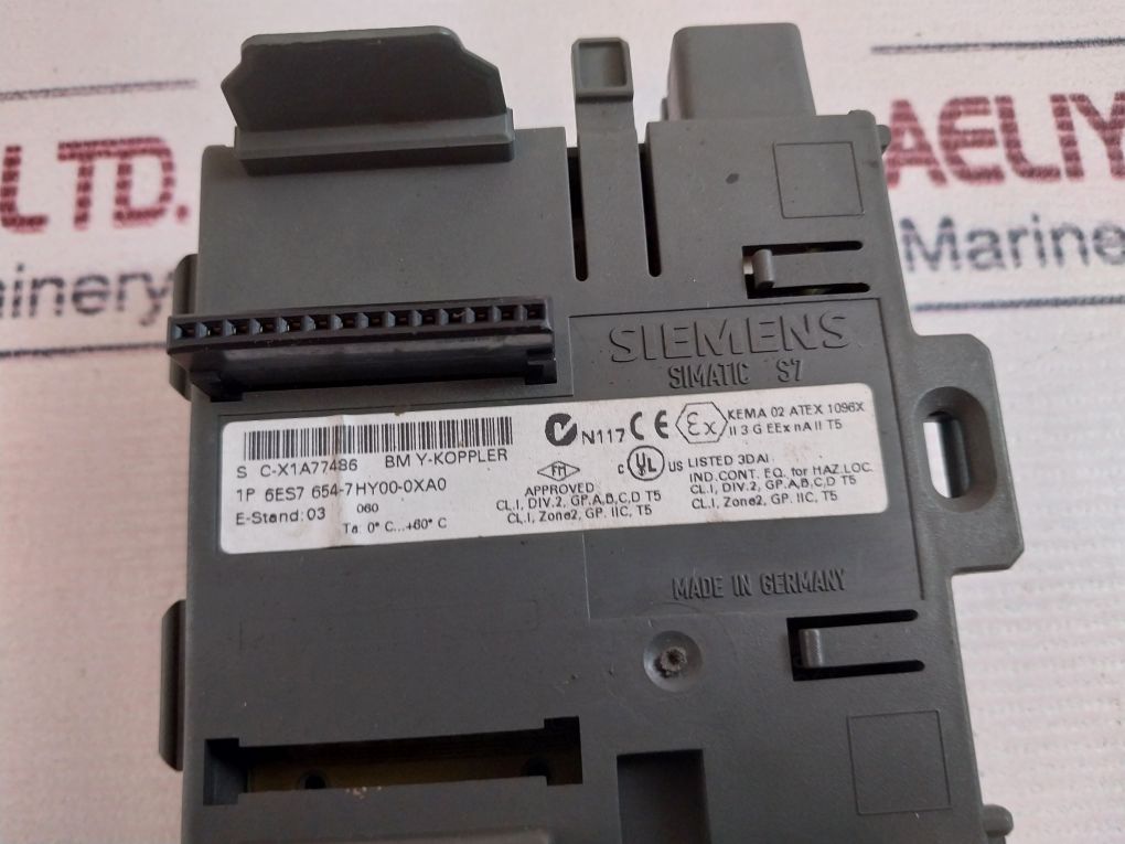 Siemens Simatic S7 6es7 654-7hy00-0xa0 Bus Module - Aeliya Marine