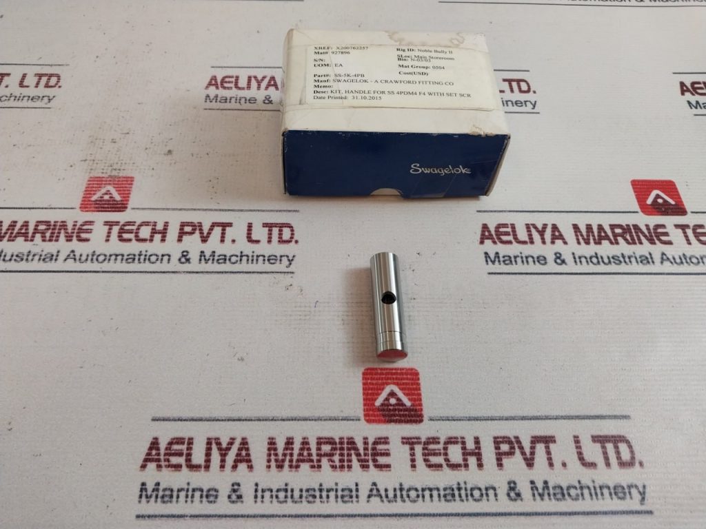 Swagelok Ss-5k-4pb Handle Kit For Ss 4pdm4 F4 With Set Scr - Aeliya Marine