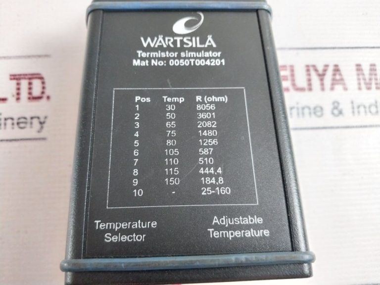 Wartsila 0050t004201 Termistor Simulator - Aeliya Marine