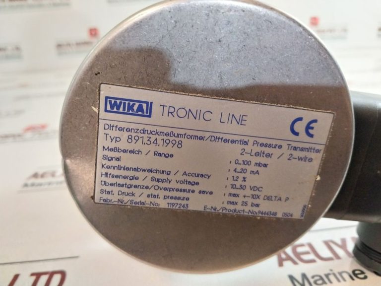 Wika 891.34.1998 Differential Pressure Transmitter - Aeliya Marine