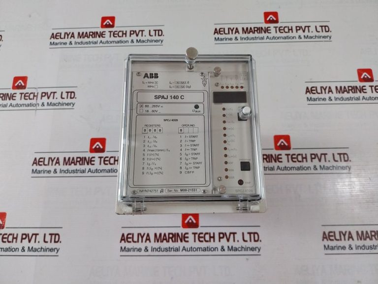 Abb Spaj 140 C Overcurrent And Earth-fault Relay - Aeliya Marine
