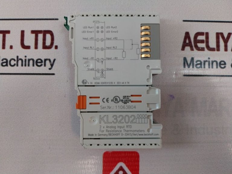 Beckhoff Kl3202 2-channel Analog Input Module - Aeliya Marine