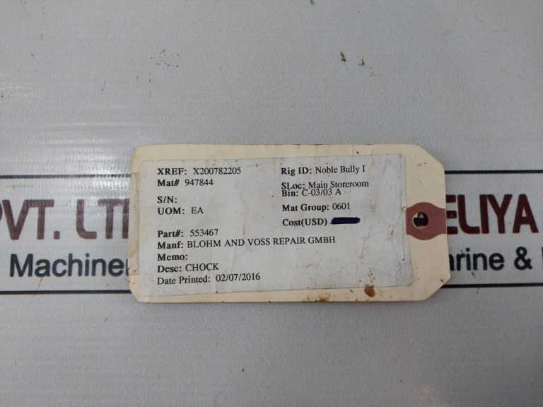 Blohm And Voss 553467 Chock - Aeliya Marine