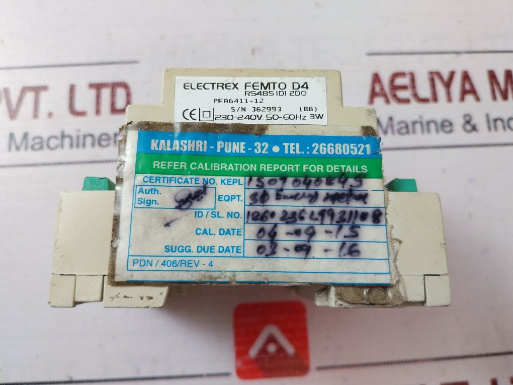 Electrex Pfa6411-12 Energy Analyzer - Aeliya Marine