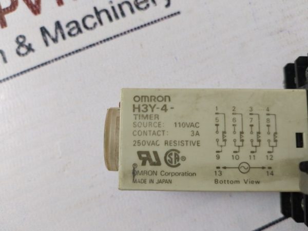 Omron H3y-4 Timer With Base 5a250v - Aeliya Marine