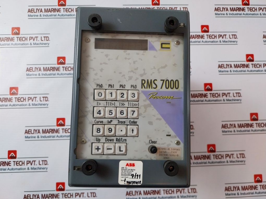 Cee Rms 7000 Digital Multicurve Phase And Earth Overcurrent Relay ...