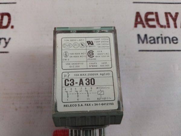 Releco C3-a30 Relay 10a 120vac - Aeliya Marine