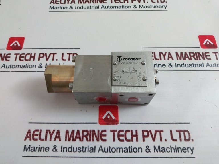 Rotator Hcv66.20.50.00-3.2 3 Way Hydarulic Pilot Valve - Aeliya Marine