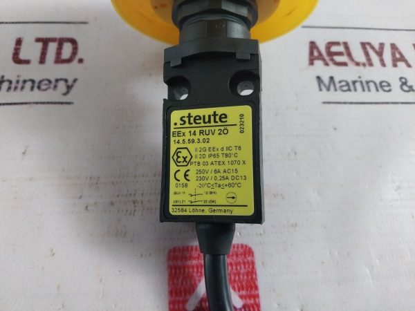 Steute Eex 14 Ruv 2ö Pushbutton Switch - Aeliya Marine