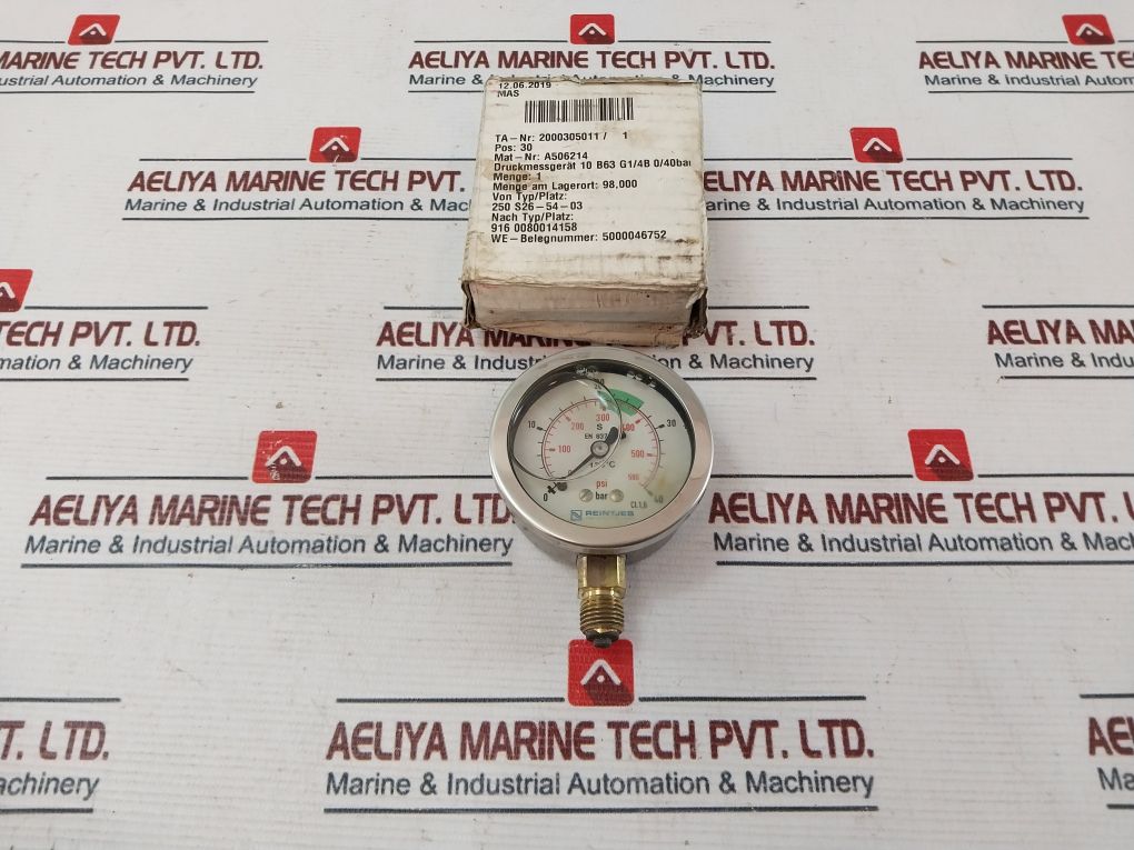 Reintjes En 837-1 Pressure Gauge 130°c - Aeliya Marine