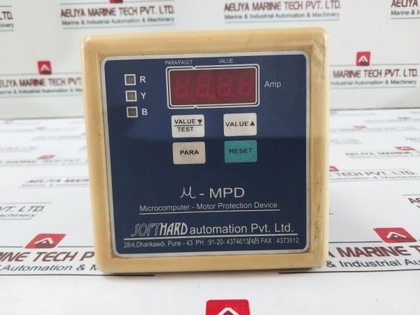 Softhard Automation Μ-mpd Microcomputer-motor Protection Device ...