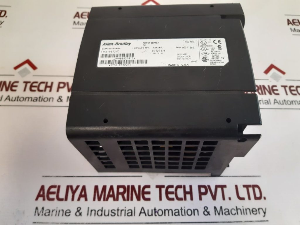 Allen-bradley 1756-pb72/c Power Supply - Aeliya Marine