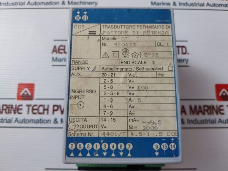 Ct Transducer For Measurements Of Power Factor - Aeliya Marine