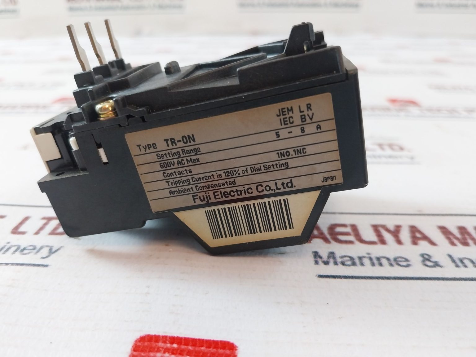 Fuji Electric Tr-0n Thermal Overload Relay 600v Ac Max - Aeliya Marine