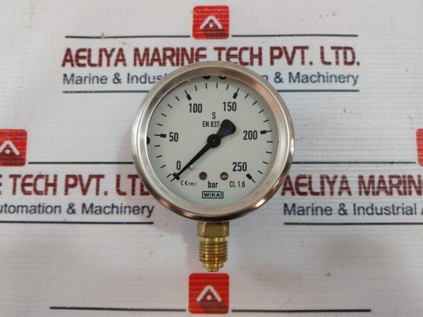 Wika En 837-1 Pressure Gauge 0-250 Bar - Aeliya Marine