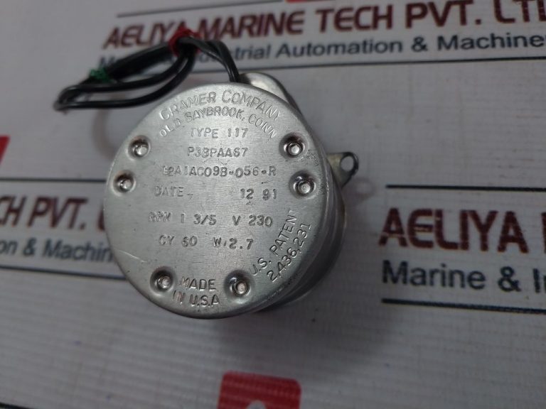 Cramer 117 Synchronous Motor - Aeliya Marine