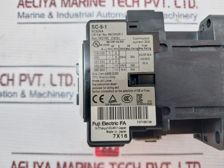 Fuji Electric Sc-5-1 Magnetic Contactor 690v - Aeliya Marine