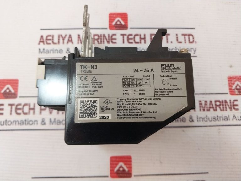 Fuji Electric Tk-n3 Thermal Overload Relay - Aeliya Marine