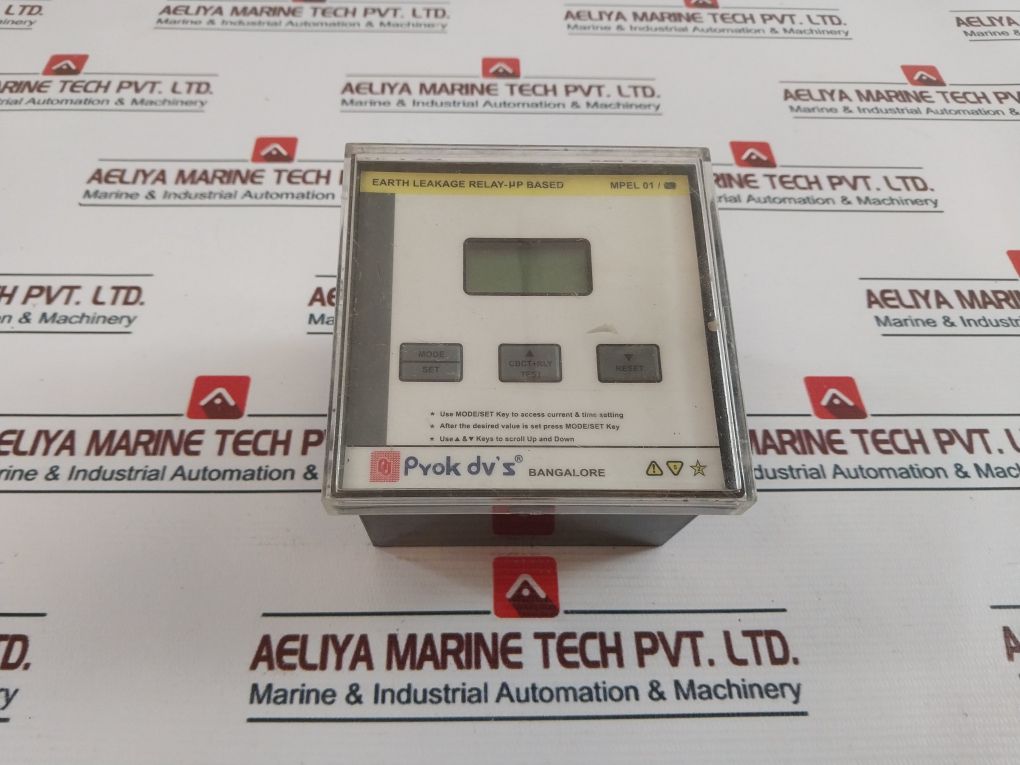 Prok Dv’s Mpel 01 Earth Leakage Relay-µp Based - Aeliya Marine