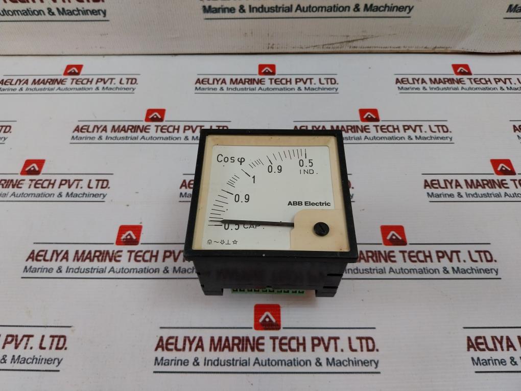 Abb Electric 0.5cap – 0.5ind Cos Φ Power Factor Meter - Aeliya Marine