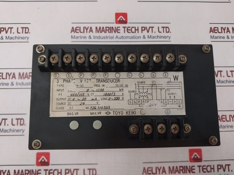 Toyo Keiki Eg-3a-sd 3 Phase Watt Transducer - Aeliya Marine