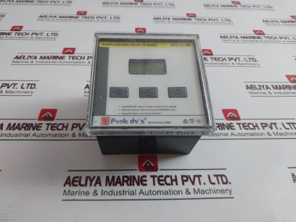 Prok Dv’s Mpel-01 Earth Leakage Relay-µp Based 415vac - Aeliya Marine