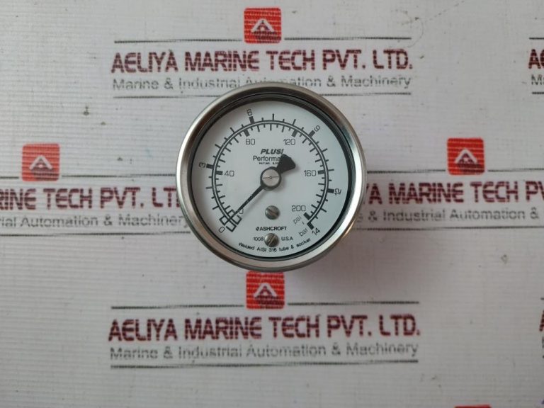 Ashcroft 0-200 Psi Pressure Gauge - Aeliya Marine