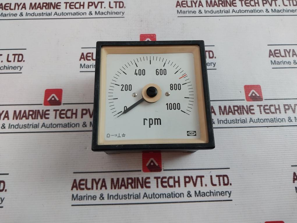 Deif 0 – 1000 Rpm Meter - Aeliya Marine