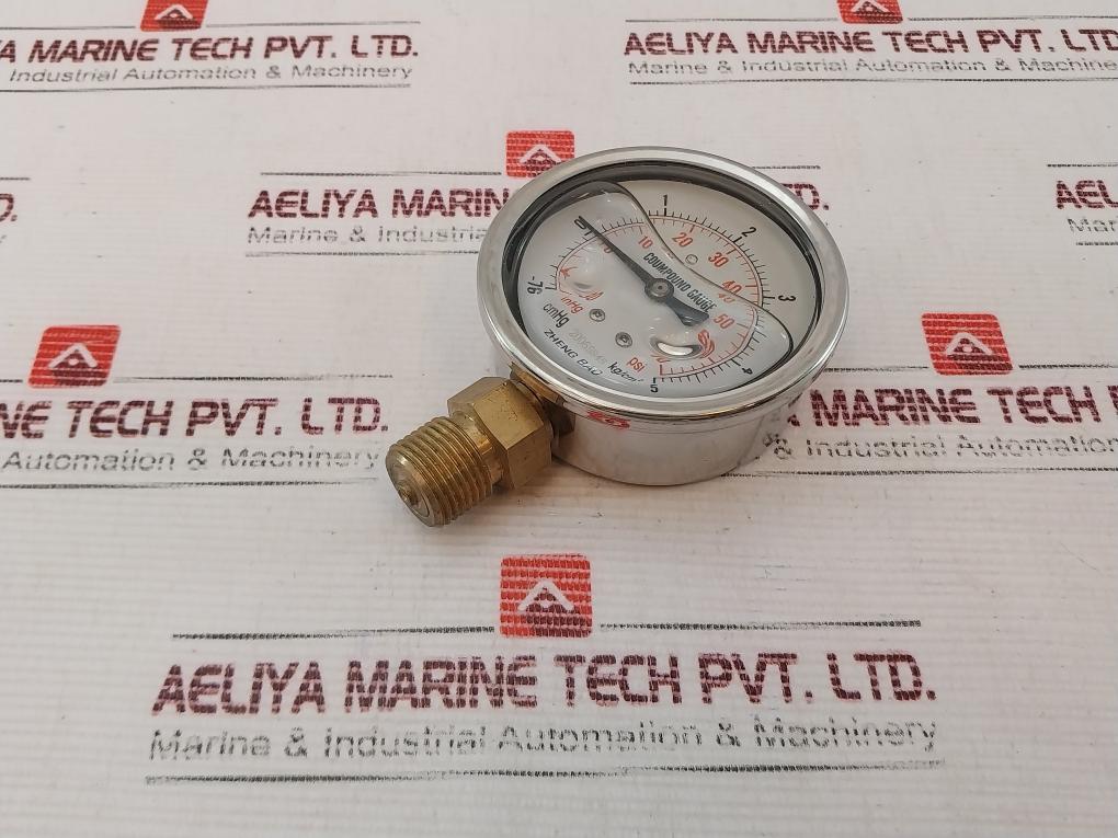 Zheng Bao Cmhg -76,0-5 Kg/cm² Compound Pressure Gauge - Aeliya Marine