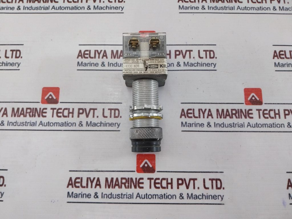 Hubbell Killark G01-kx3c N34 Black Single Push Button 120v - Aeliya Marine