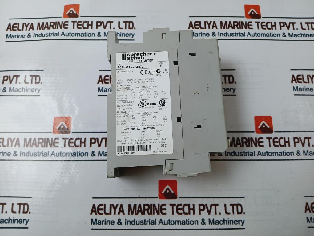 Sprecher+schuh Pcs-019-600v Soft Starter - Aeliya Marine